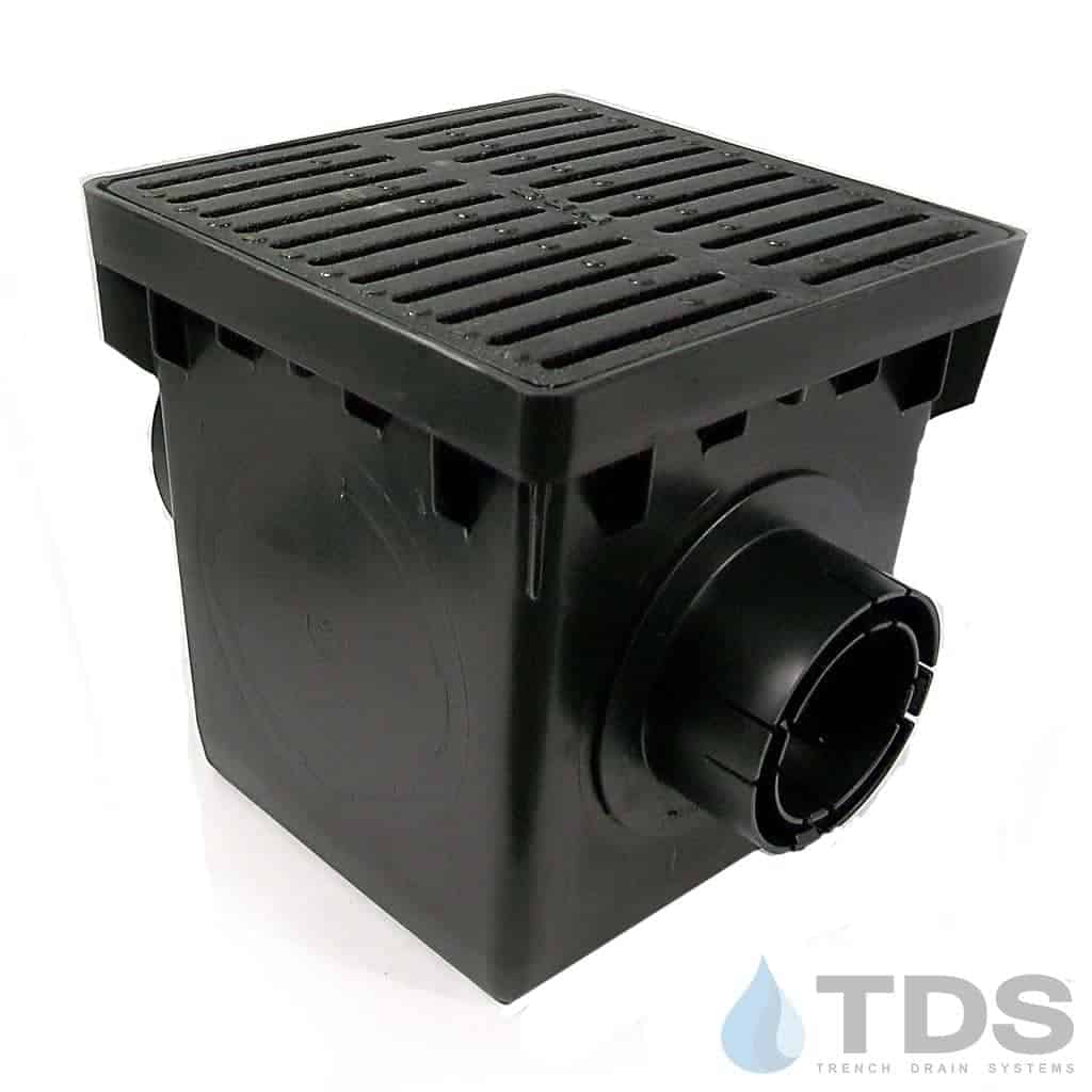 Catch Basin Kit with Ductile Iron Slotted Grate 12" x 12" – Trench Drain