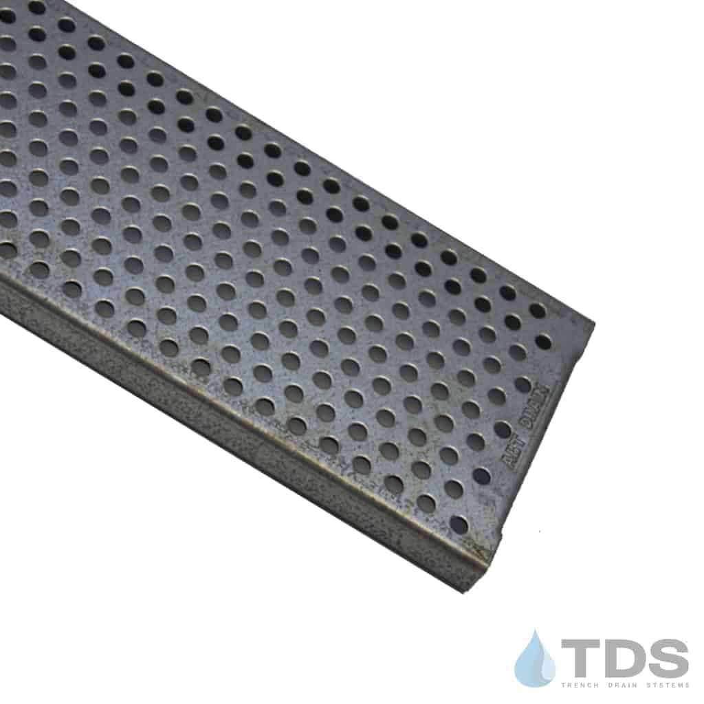ABT 2410 4" Heel Proof/ADA Perf Galvanized Steel Grates – Trench Drain