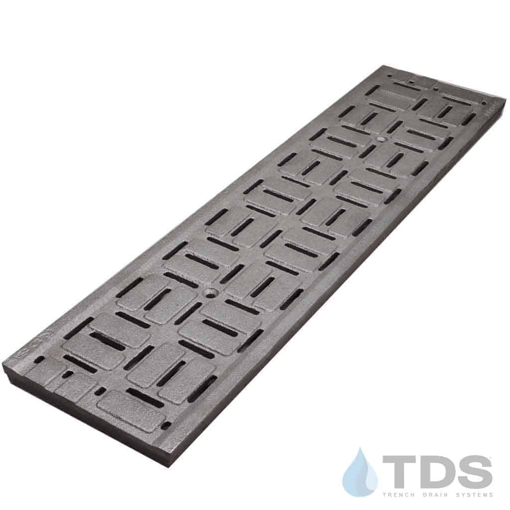 NDS DS-604 Class C Brick Ductile Iron 6" x 24" Grate - RAW – Trench Drain