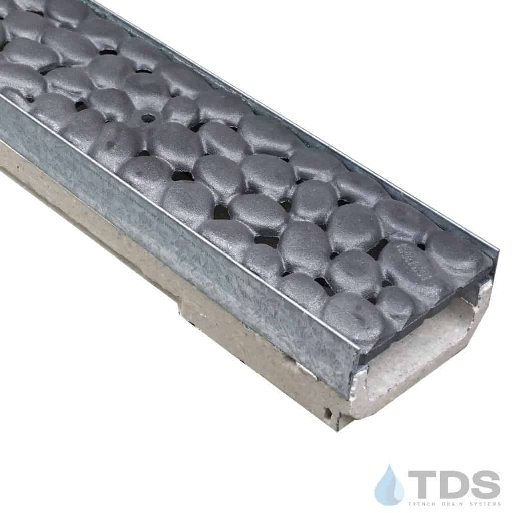 ULMA M100K W/ Iron Age River Rock Grate – Trench Drain