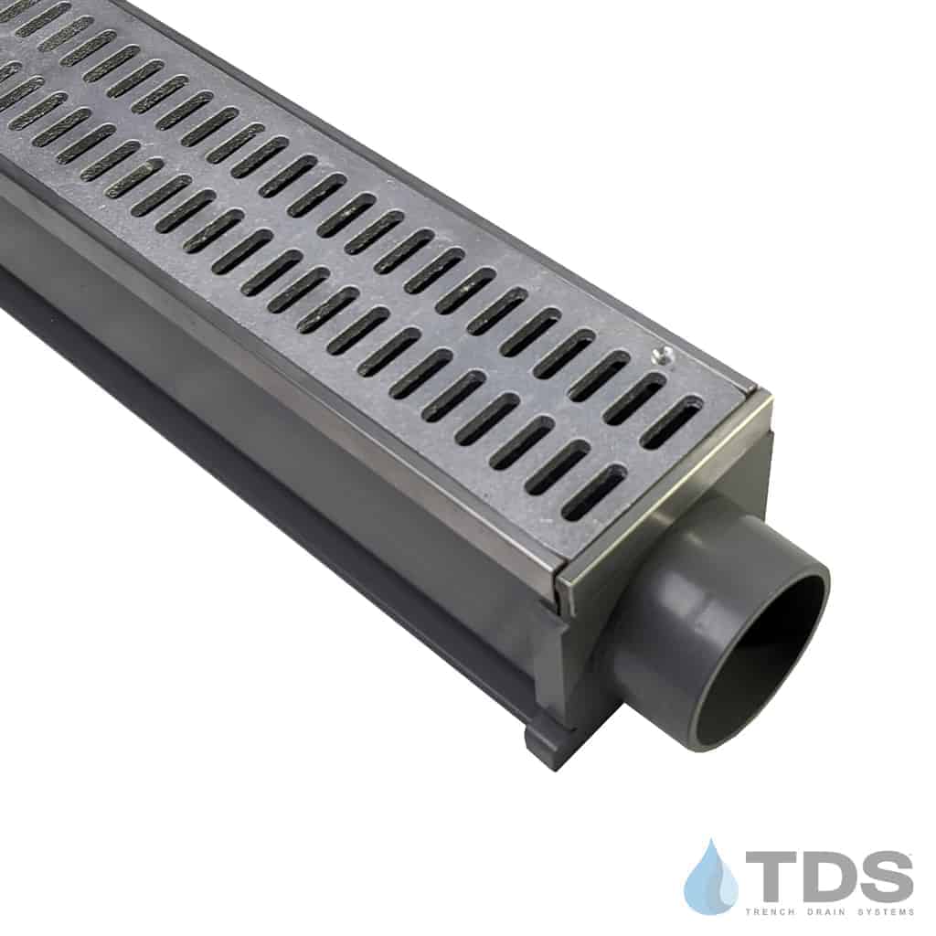 TDS™ 3" MAX Mini w/ Aluminum Slotted Grates – Trench Drain