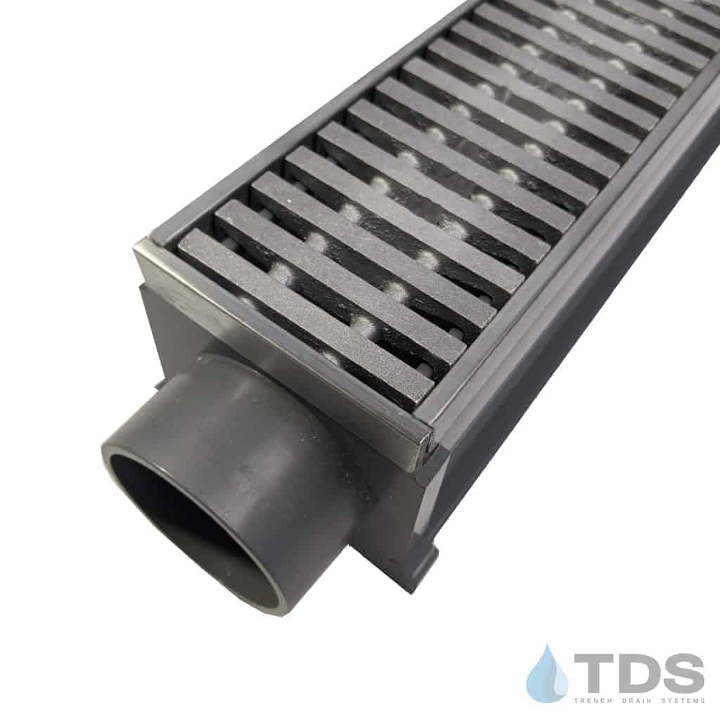 TDS™ 3" MAX Mini w/Aluminum Pedreda Grate – Trench Drain