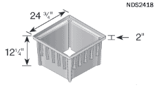 NDS 2418 Catch Basin Riser for 24 x 24 NDS Catch Basin – Trench Drain