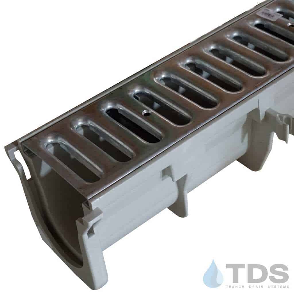 NDS Dura Slope Kit with DS-221 Galvanized Slotted Grate – Trench Drain