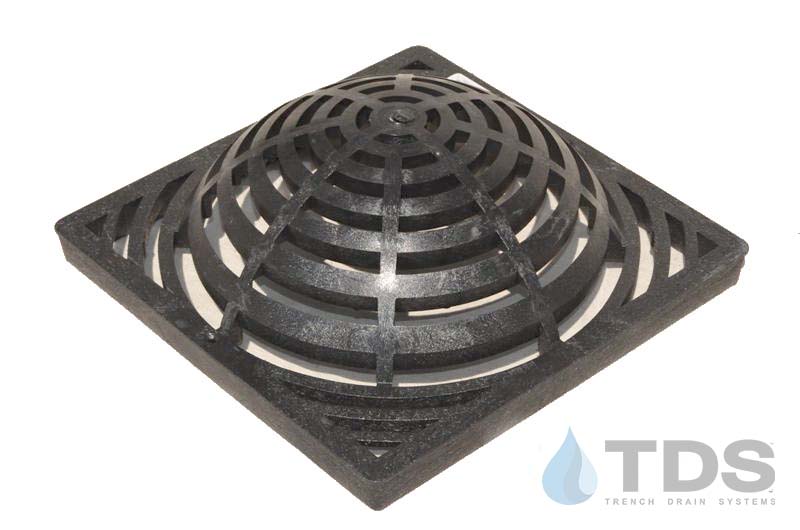 NDS 981 Atrium HDPE 9" X 9" Grate - BLACK – Trench Drain