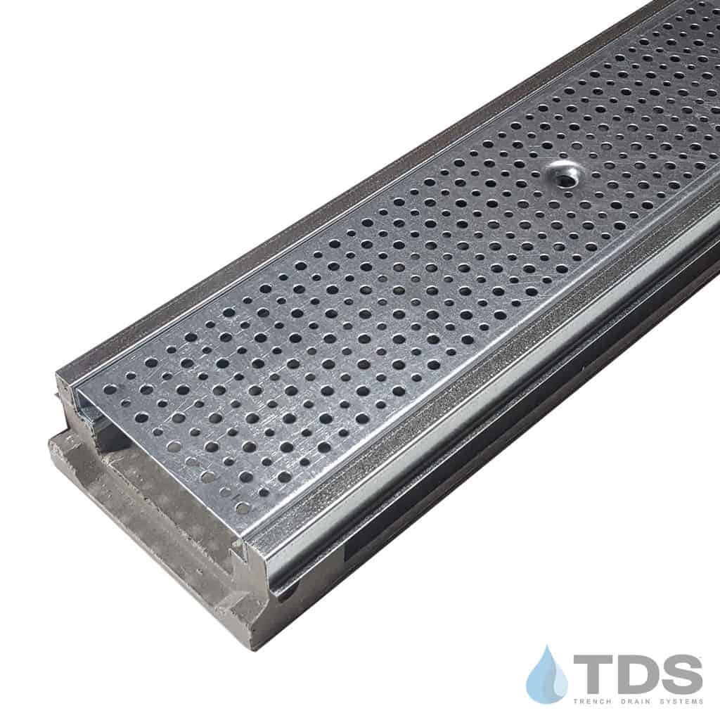 POLYCAST 500 Kit w/ DG0622 Foam Galvanized Perforated Grate & Edging ...