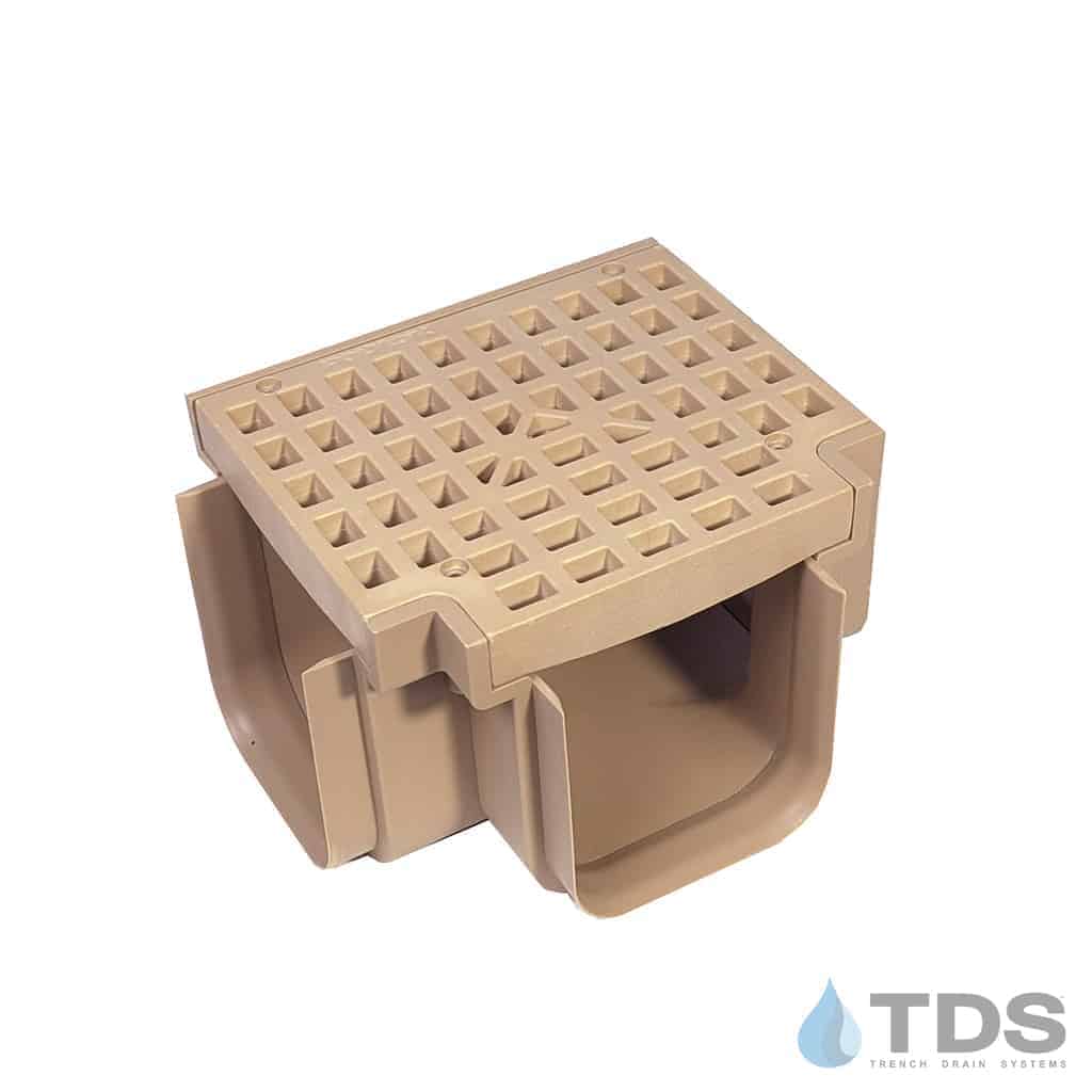 POLYLOK 90860-TAN Corner Tee with Mesh Grate - Tan – Trench Drain