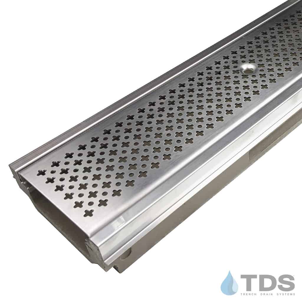 POLYCAST 500 Kit w/ Stainless Steel Edging and DG0630 Cathedral Grate ...