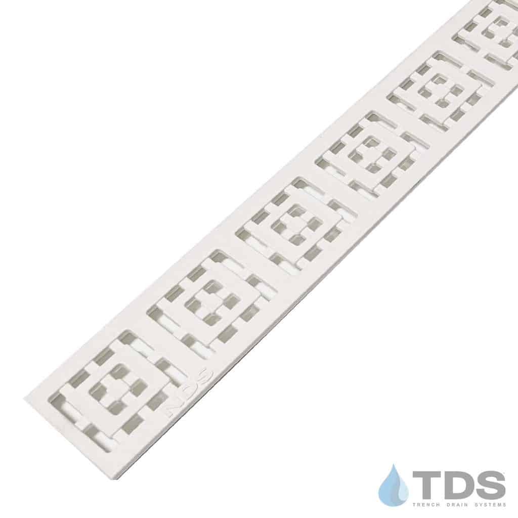 NDS Slim Channel 9251 Class A Plastic Square Deco 2" x 36" Grate - WHI ...