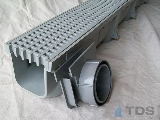 POLYLOK 90860-G Driveway Drainage Kit with Mesh Grate - Gray – Trench Drain