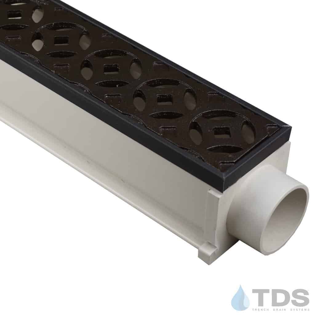 TDS™ 3" MAX Mini w/ Deco Interlaken BoOF Grate – Trench Drain